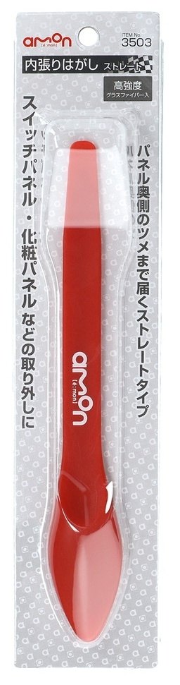 ■商品概要【仕様】・全長約206mm・材質：PA6＋グラスファイバー【内容物】・内張りはがし(ストレートタイプ)×1■詳細説明◆スイッチパネル・化粧パネルなどの取り外しに◆パネル奥側のツメまで届くストレートタイプ◆傷をつけにくい樹脂タイプ◆...