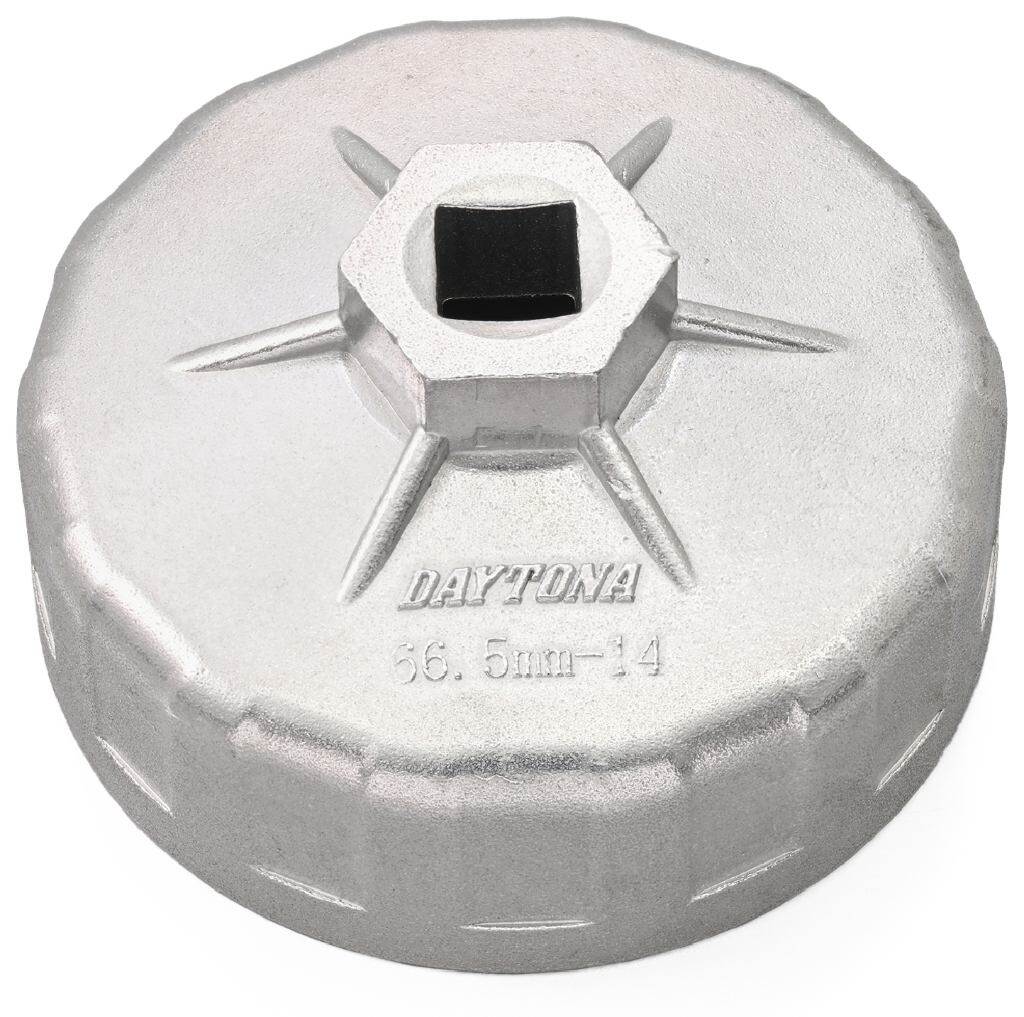 ■商品概要14面 66.5mm脱着・取り付け両対応【材質】アルミ製【適合オイルフィルター】デイトナオイルフィルター(品番：12189、98734、35202)■詳細説明取り外しだけでなく取り付け作業にも使用でき、作業効率を大幅に向上させるオ...