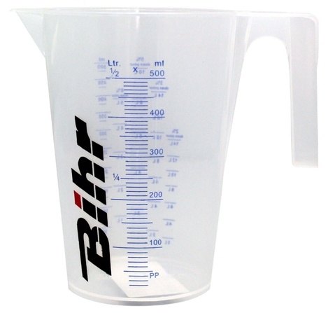 ■商品概要【メーカー品番】07061/BIHR容量/リットル (ml/l)：500ml■詳細説明Transparent polypropylene measure with 10ml measurements andwith2%， 3%， ...