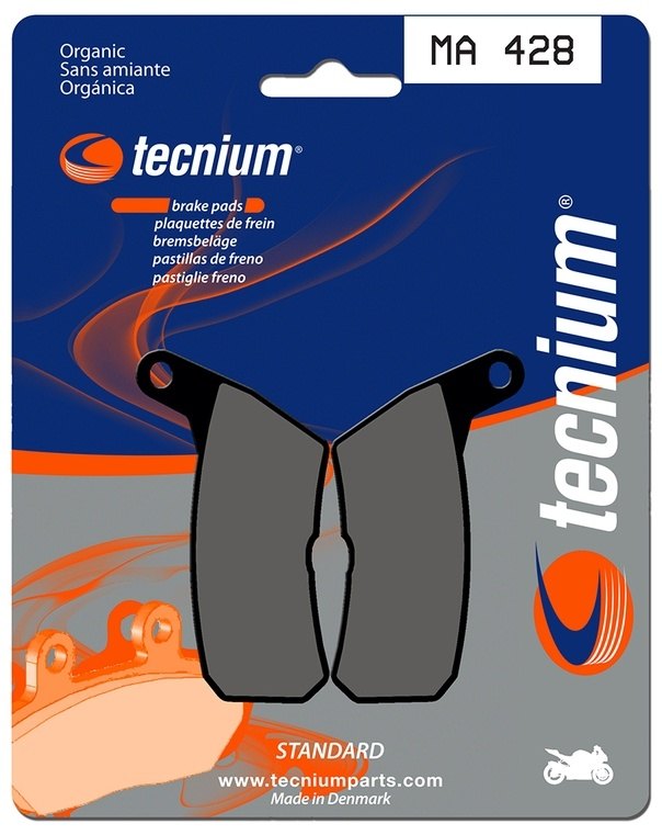 ■商品概要【メーカー品番】MA428ブレーキパッドタイプ：交換用ホモロゲーション：TUV-ホモロゲーション材質：オーガニックシチュエーション：ストリート■詳細説明TECNIUM developed a full range of perfo...