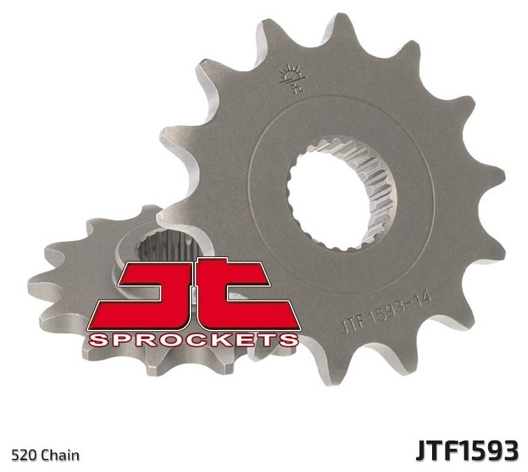 ■商品概要【メーカー品番】JTF1593.14Chain pitch：520Front sprocket type：1593Material：SteelFront sprocket version：Standard14Teeth■詳細説明W...