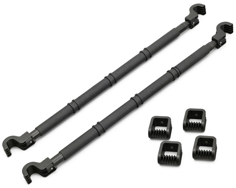 ■商品概要【入数】2本【仕様】●総重量：10kgまで対応(バー2本の使用)●バー本体：約85-140cmで伸縮可能●厚さ：7cmまで対応■詳細説明モーターサイクルガレージ BASICシリーズ用のマルチグリップバーセット。バイク、サーフィン、...