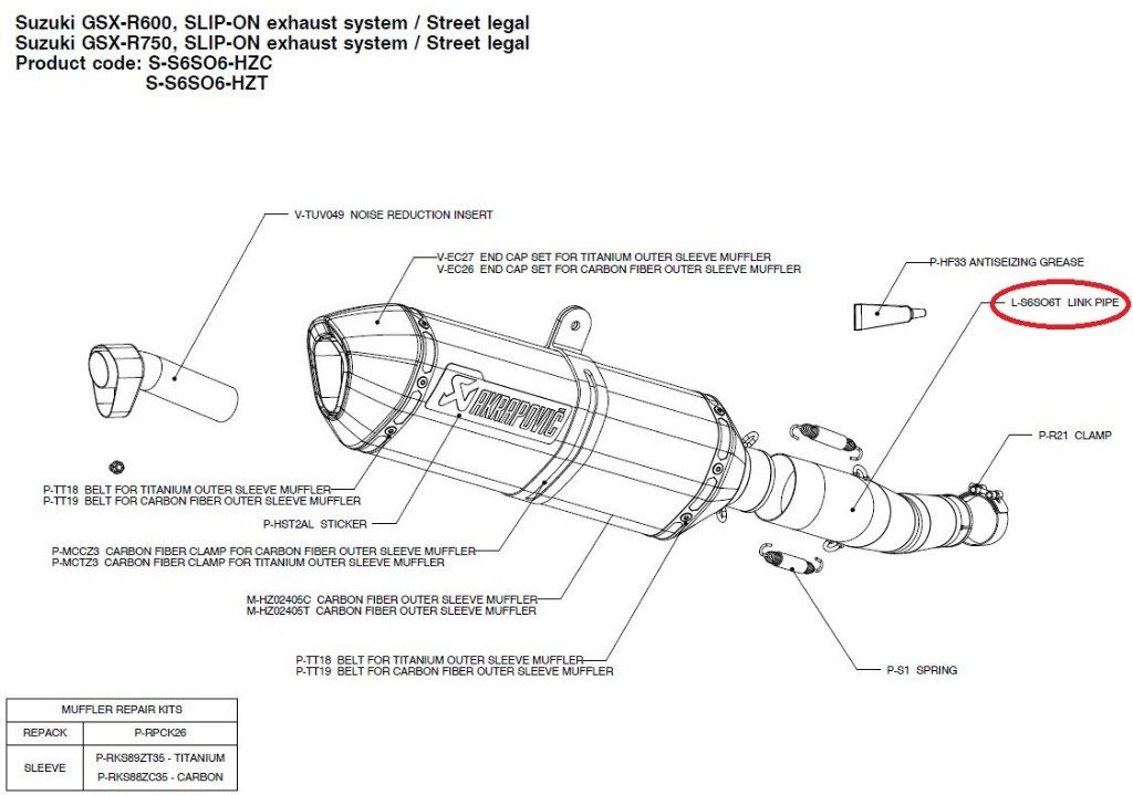 ■商品概要【適合品番】S-S6SO6-HZC■注意点※画像は代表画像です。※車種、適合品によって必要数が異なります。　※画像はイメージです。■適合車種GSX-R600&ensp;GSX-R600 年式: 10GSX-R750&ensp;GS...