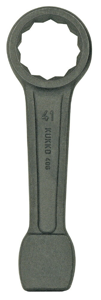 ■商品概要サイズ (mm)：41全長 (mm)：230メガネ部厚み (mm)：21.5メガネ部外径 (mm)：72重量 (kg)：0.8■詳細説明■特長・頑丈でコストパフォーマンスに優れた打撃用メガネレンチです。