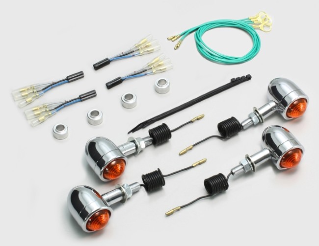 ■商品概要素材：アルミ製クロームメッキサイズ：Φ37mm12V/23W球組込みバルブ専用ハーネス付フロント・リア4個セット■詳細説明ノーマル位置に取付可能。専用ハーネス付で接続簡単です。■適合車種ボルト Cスペック&ensp;ボルト Cスペ...