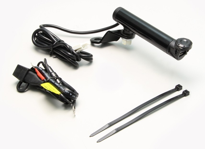 ■商品概要USB電源付【サイズ】・ステー穴：Φ10mm・バー外径：Φ22.2mm・クランプ有効長：68mmショートステー(15度)USB電源(出力5V2.1A)樹脂キャップ付■詳細説明バークランプ式のスマホ＆ドリンクホルダー等の取付に便利。...
