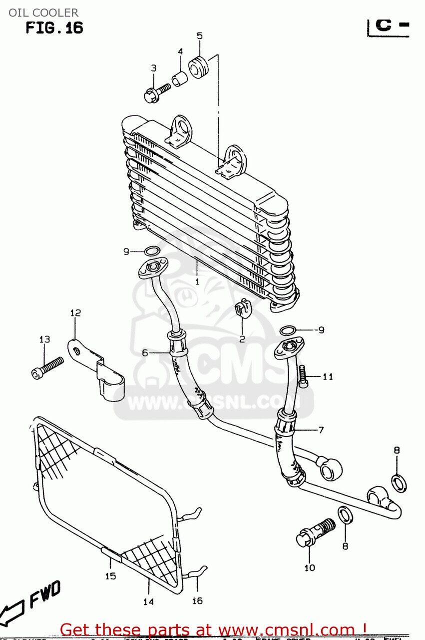 ■商品概要オイルクーラー画像番号6■注意点※パーツリストの画像は「Suzuki Gsf600s Bandit 2000 (y) Usa (e03)」の車種のものです。※一部商品は、パーツリストの画像番号が変更となり、商品情報記載の画像番号と...