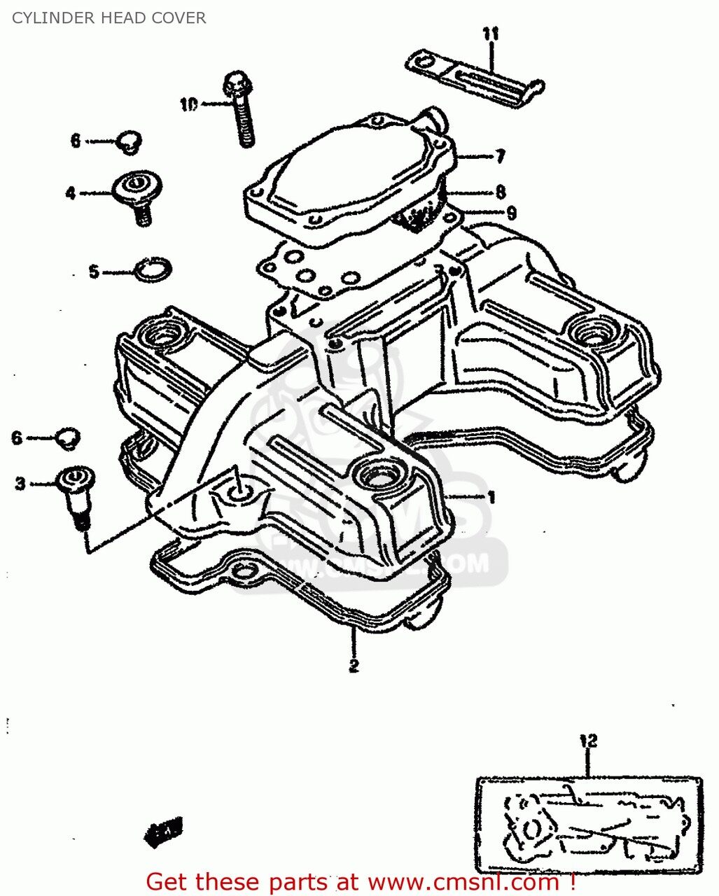 ■商品概要シリンダーヘッドカバー画像番号11■注意点※パーツリストの画像は「Suzuki Gs500e 1997 (v) (e02 E04 E22 E24 E25E34E37)」の車種のものです。※一部商品は、パーツリストの画像番号が変更と...