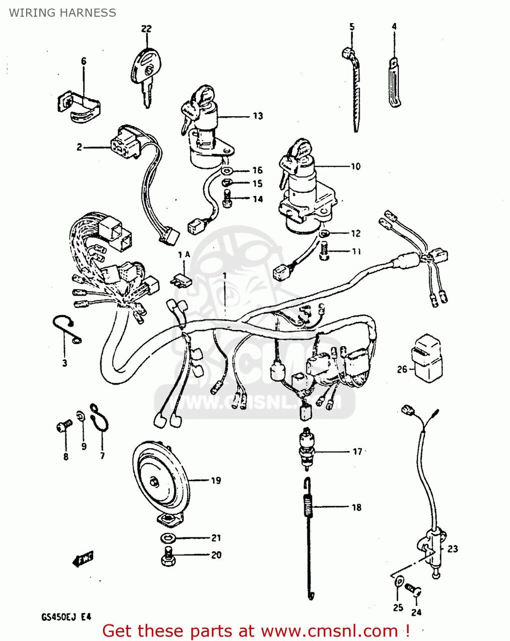 ■商品概要ワイヤーハーネス画像番号10■注意点※パーツリストの画像は「Suzuki Gs450s 1984 (e) (e06 E15 E34 E39)」の車種のものです。※一部商品は、パーツリストの画像番号が変更となり、商品情報記載の画像番...