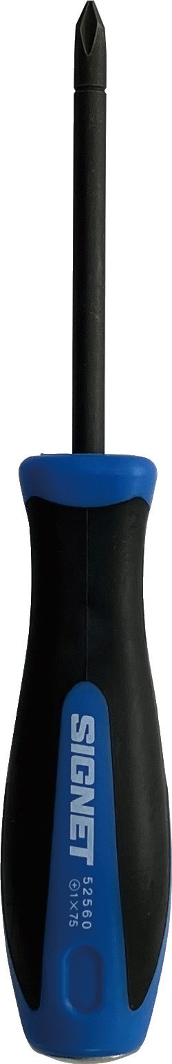 ■商品概要●サイズ(＃)：1●軸長(mm)：75●全長(mm)：175●軸径(Φmm)：5.5●グリップ幅(mm)：29.0■詳細説明●なめたネジをまわすツールです。●ハンマーで後端部を叩くと先端がなめたネジに食いつき、溝を作ります。●通常...