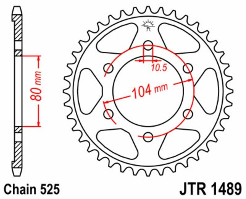 ■商品概要【メーカー品番】JTR1489.40Rear sprocket teeth count：40Material：SteelRear sprocket version：StandardRear sprocket type：1489Ch...