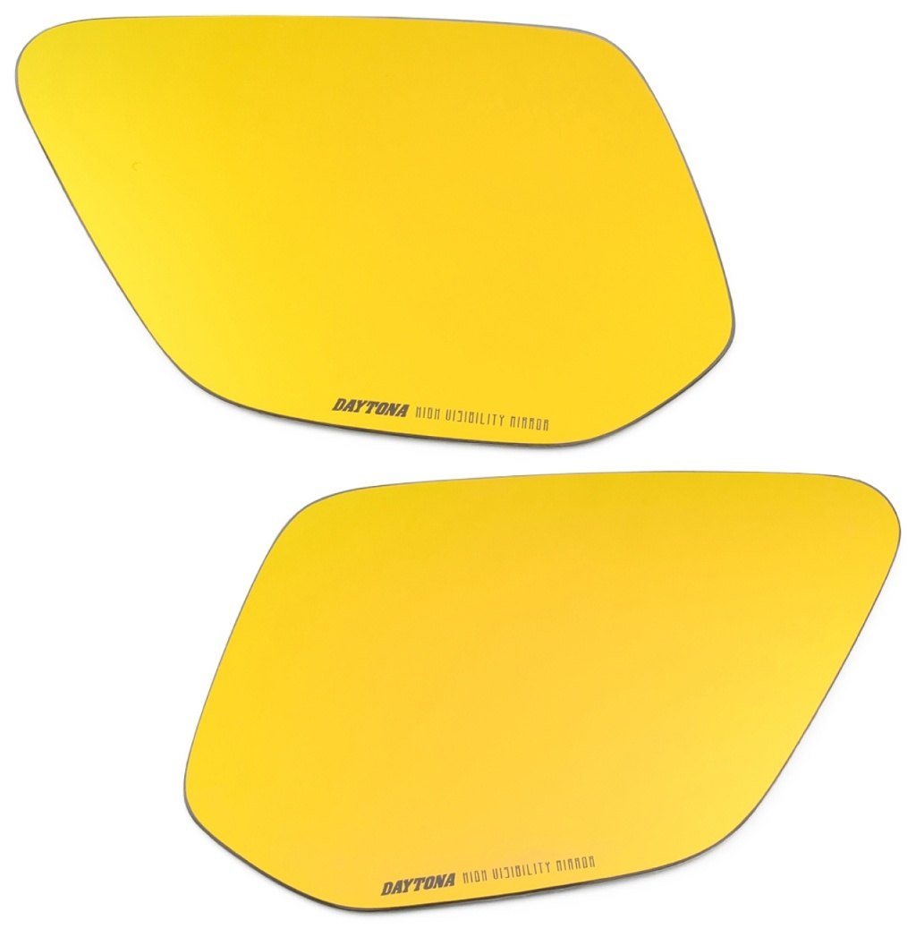 ■商品概要カラー：ゴールド【純正ミラーECE 認証番号】E11 002082新保安基準適合バイク用ミラー貼り付けタイプ広角薄暗くても見やすい■詳細説明貼るだけで視界が広く、見やすいハイビジミラー。純正よりも視界が広がる曲率R1000の広角ミ...