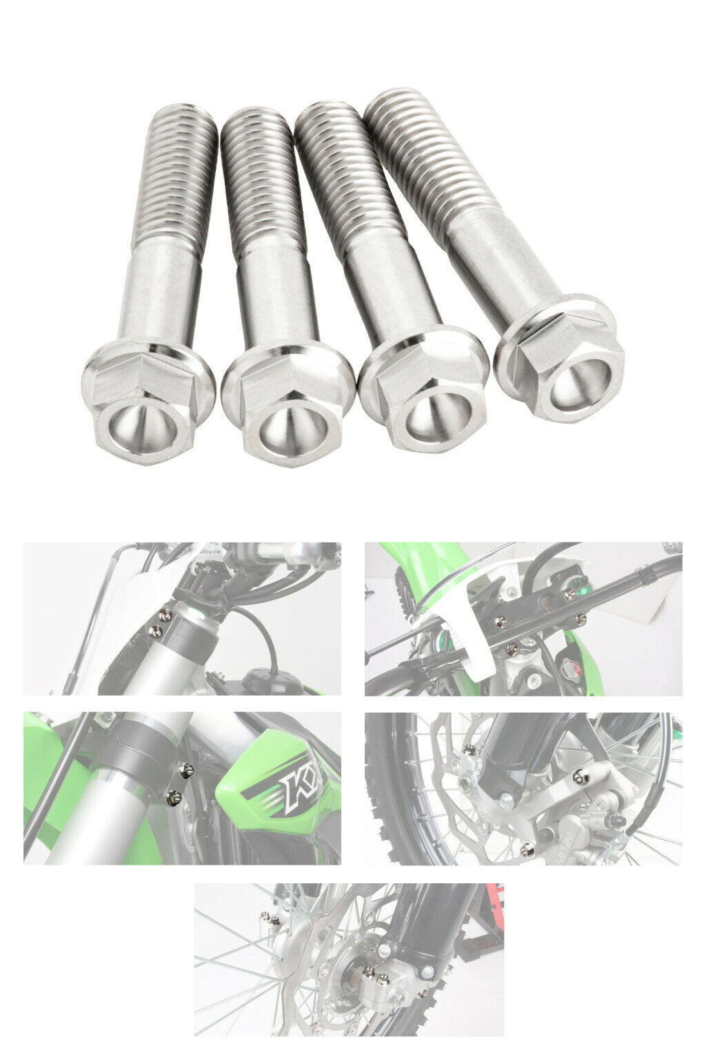 ■商品概要メーカー品番：ZT83-2404入り数：4本仕様：M8x40 P=1.25■詳細説明各車両にあわせて必要数をパッケージしたキット。チタン合金 Ti-6AL-4Vを総削り出し加工したフランジ六角ボルトを採用。●熱間鍛造・切削加工・転...