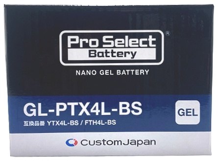 ■商品概要GL-PTX4L-BSYTX4L-BS、FTH4L-BS 互換ジェルタイプ 液入充電済【サイズ】X4L【タイプ】ジェルタイプ【シリーズ】ナノ・ジェル【仕様】10時間率 容量(Ah)：4【互換品番】YTX4L-BS、FTH4L-BS...