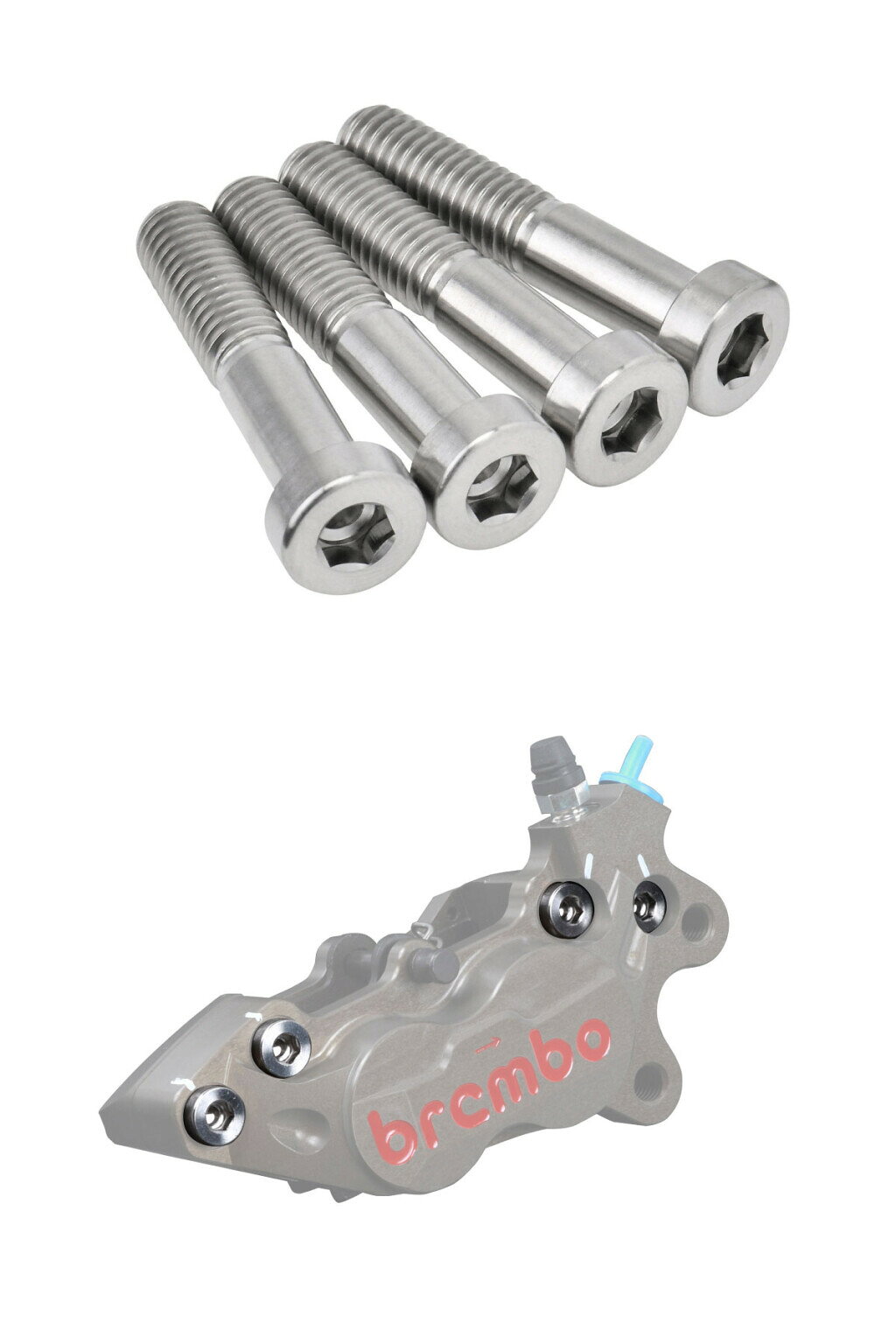 ■商品概要メーカー品番D6974(ZT37-3084) 入数：4本Brembo(ブレンボ) 2ピースキャリパー用サイズM8 P=1.25 40mm入数4本■詳細説明キャリパーの締結ボルトの多くがスチール製のため腐蝕が発生するが、チタンボルト...