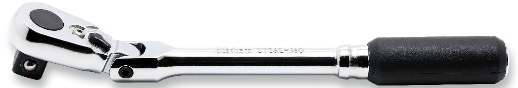 ■商品概要全長：160mmスリム■詳細説明1／4'SQ.ロングラチェットのボディに3／8'SQ.の差込角を設けたスリムラチェットハンドル。■注意点※通常のラチェットハンドルより全長が長いため荷重がかけやすく危険ですので、正しく安全な荷重でお...