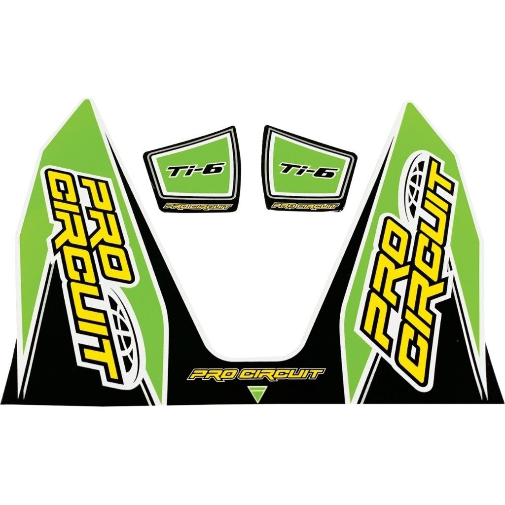 ■商品概要Ti-6 Decal - GreenBase Color：GreenColor/Finish：Black/Green/White/YellowGraphic：Ti-6/Pro CircuitMaterial：VinylProduc...