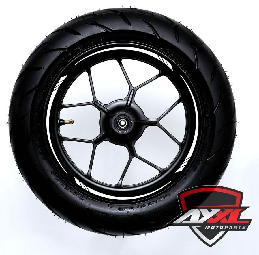 ■商品概要・AXXLオリジナル リムステッカー・12インチ専用設計・MADE IN JAPAN【付属品】・前後左右の1台分になり、予備も付属しております(片面4ピースの施工になります)・説明書・AXXLステッカー■詳細説明・AXXL オリジ...