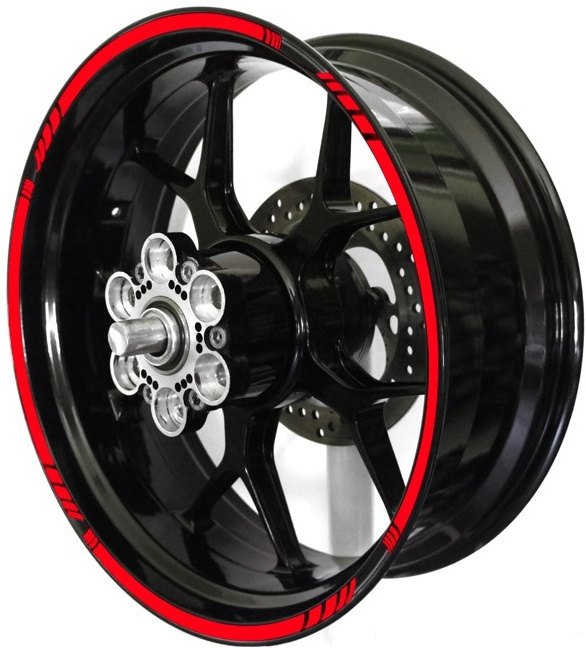 ■商品概要【サイズ】サイドリム：幅10mm【付属品】フロントの左右、リアの左右の1台分フルキットです。■詳細説明・お好きな色に変更可能！・1台分のフルセット！・高級シート使用・ 派手すぎないデザインリムステッカーAxxLオリジナル ホイール...