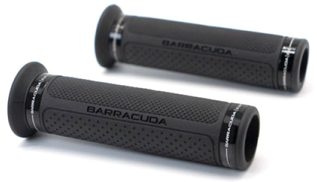 ■詳細説明The BASIC RING GRIPS are made of durable RUBBER and have 2blackanodized aluminum ring inserts. The knobs are 120mm ...