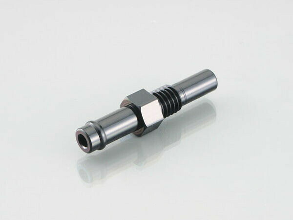 ■商品概要(A)LONG/M8-P1.256mmホース用カラー：ブラック■詳細説明●オイルクーラーやケースブリーザー等の取り出し口として使用出来るアルミニップルに新色ブラックが登場。●表面処理：アルマイト