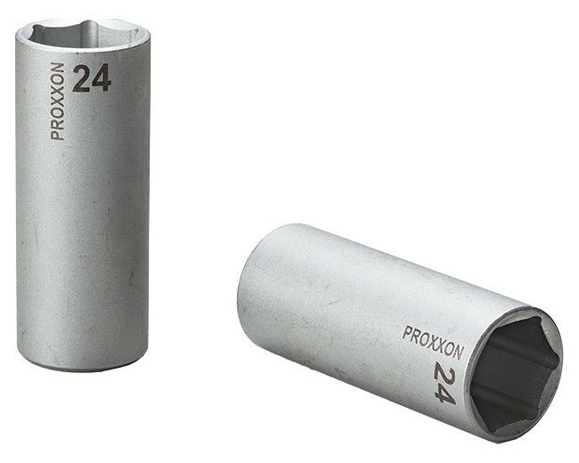 ■商品概要サイズ：24mm差込角サイズ：1／2(12.7mm)ソケット外寸：直径＝Φ32mm 長さ＝80mm重量：250g【素材／材質】クロムバナジウム鋼表面仕上：下地に二層のニッケルクローム／最終仕上げはマットクローム【仕様】レーザーマー...