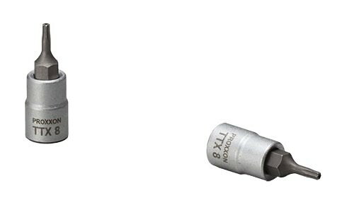 ■商品概要サイズ：TX8差込角サイズ：1／4(6.3mm)ソケット外寸：直径＝Φ12mm 長さ＝33mm重量：11g【素材／材質】クロムバナジウム鋼表面仕上：下地に二層のニッケルクローム／最終仕上げはマットクローム【仕様】レーザーマーキング...
