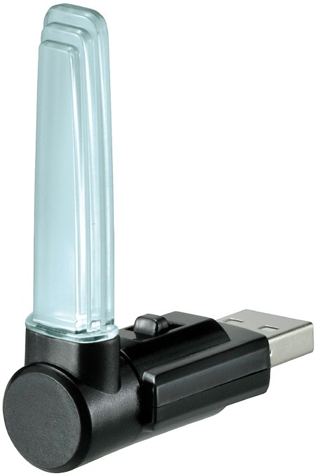 ■商品概要LEDカラー：ブルー電源電圧：DC5V消費電流：18mAON/OFFスイッチ付■詳細説明USB電源で光るLEDランプです。インパネ周りやコンソールボックス等の間接照明として便利です。■注意点>※エアバックの作動や運転の妨げになる場...