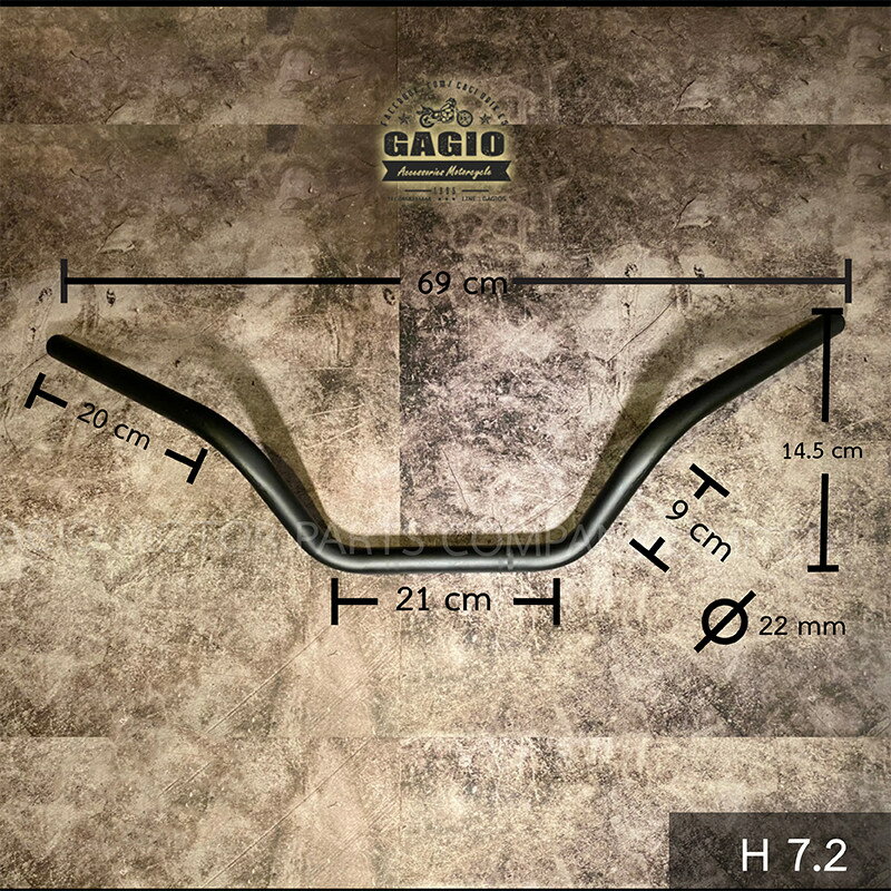 ■詳細説明22 mm tall winged winged steel (NO.7) is suitable formotorcycle，classic， classic cafes， HD numbers.1. Material：Stee...