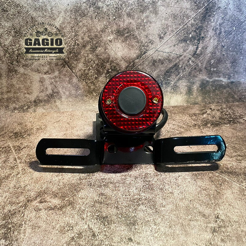 ■詳細説明Round tail light， donut pattern Suitable for a vintagestylemotorcycle， classic cafes， other HD numbers. The light f...