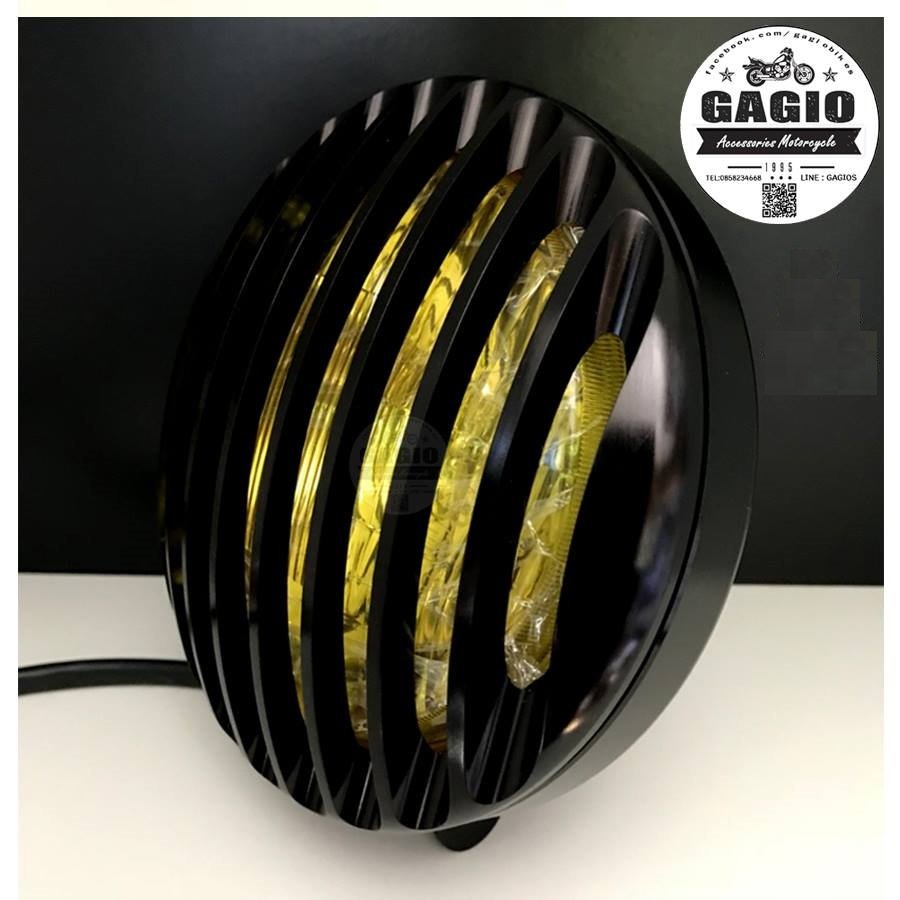 ■商品概要Color：Yellow■詳細説明6.5 -inch round headlights with yellow lane sieve under thelamp，suitable for motorcycle， vintage s...