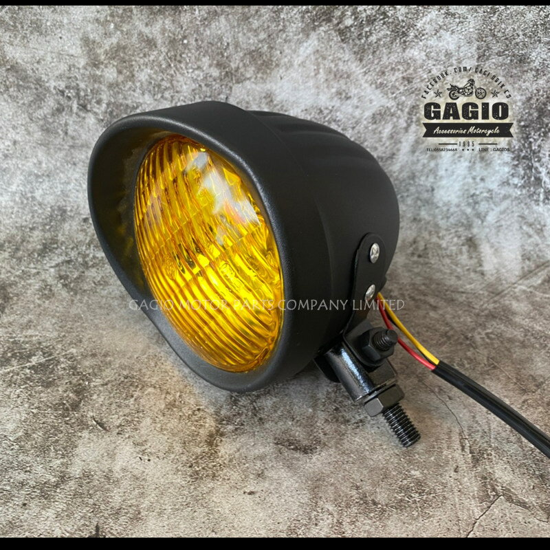 ■商品概要Color：Yellow■詳細説明4 -inch round headlights， yellow lenses， suitable formotorcycle，classic， classic cafes， other HD n...