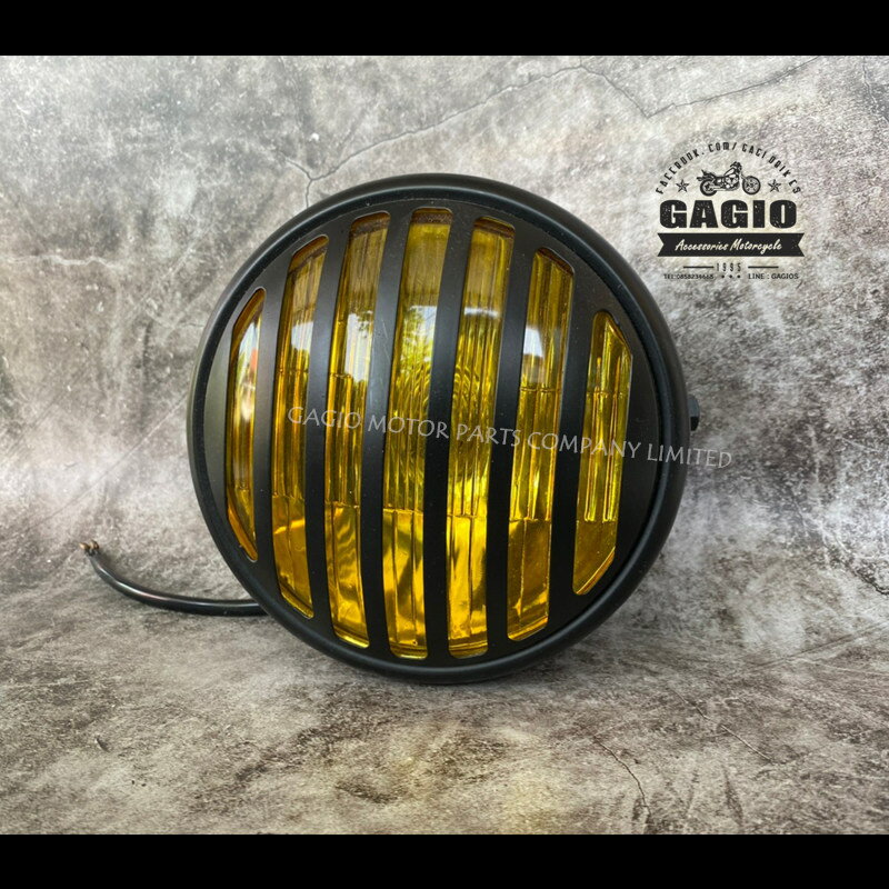 ■商品概要Color：White■詳細説明A 7 -inch round headlight with yellow lanes with a sieve，suitablefor motorcycle， classic， classic c...