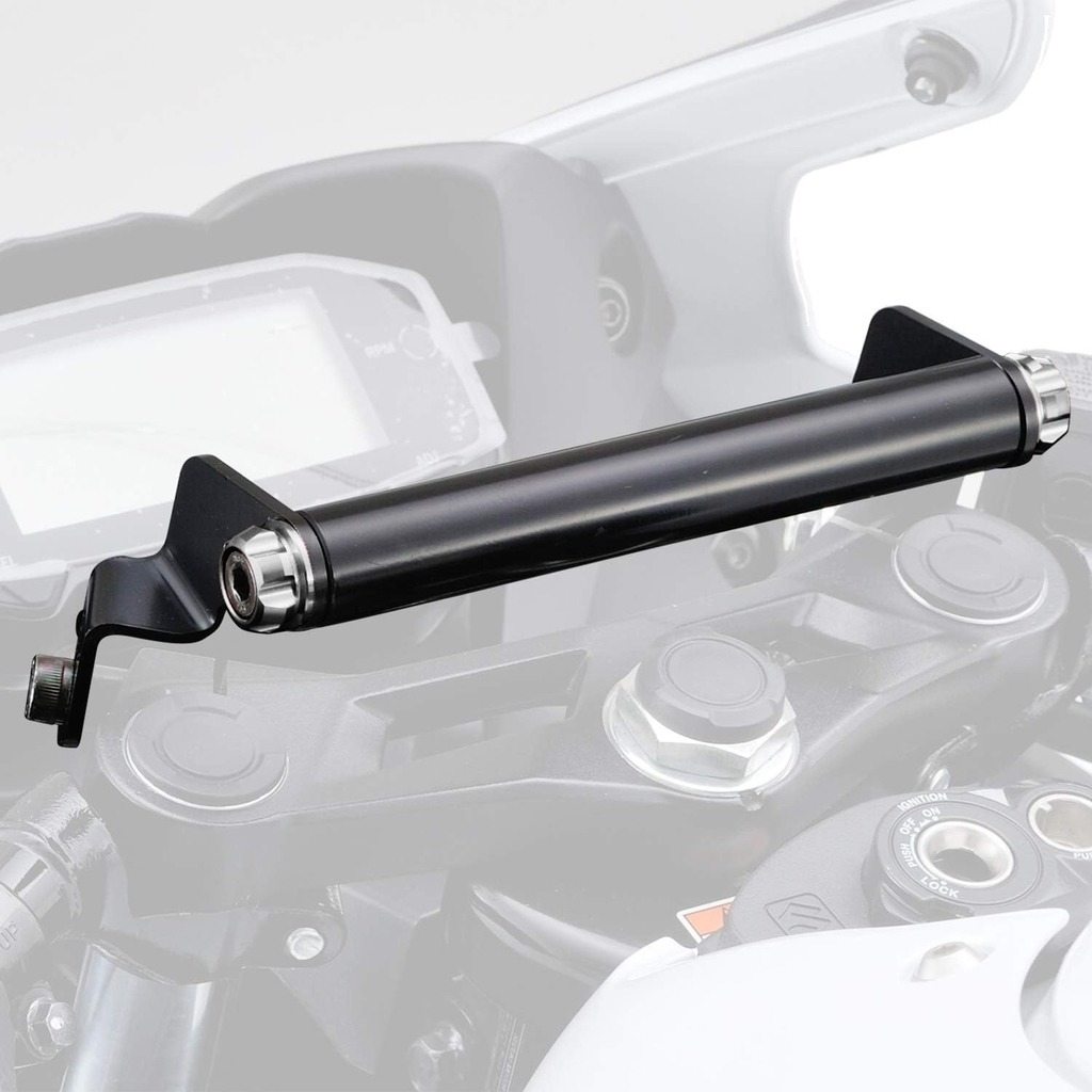 ■商品概要・PREMIUM ZONEキャップボルトカラーM8 アッシュシルバー付属・バー有効長＝155mm・パイプ径Φ22.2・スチール製艶消し黒塗装仕上げ・取付作業時間目安：0.5h-1.0h■詳細説明車種別専用設計なので、電子機器を見や...