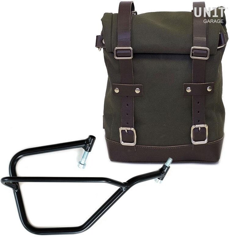 ■詳細説明Article Number：U001-2504DXSide pannier with subframeSide pannier made by hand in Italy in top quality waterproofwax...