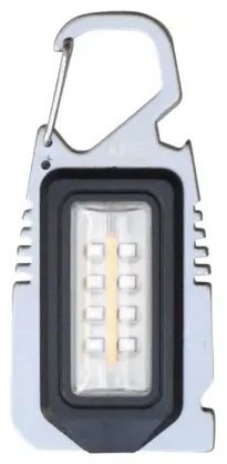 ■商品概要【FABRIC1】ABS＋アルミ・充電式LEDライト(3モード)・ボトルオープナー・ホイッスル・スクリュードライバー・強力マグネット■詳細説明カラビナ付き LED TOOLギア万が一の際、頼りになる味方。バッグやベルト等、身近なア...