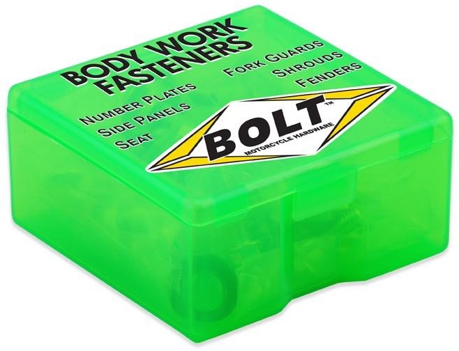 ■詳細説明オフロードチームやプロショップにお勧めなボルトパッケージ。外装用ボルトセット。各メーカー・各モデルのプラスチックパーツを固定する為の専用カラー、専用ワッシャー、専用ボルトが全て含まれているフルプラスチックファスナーキットです。下記...