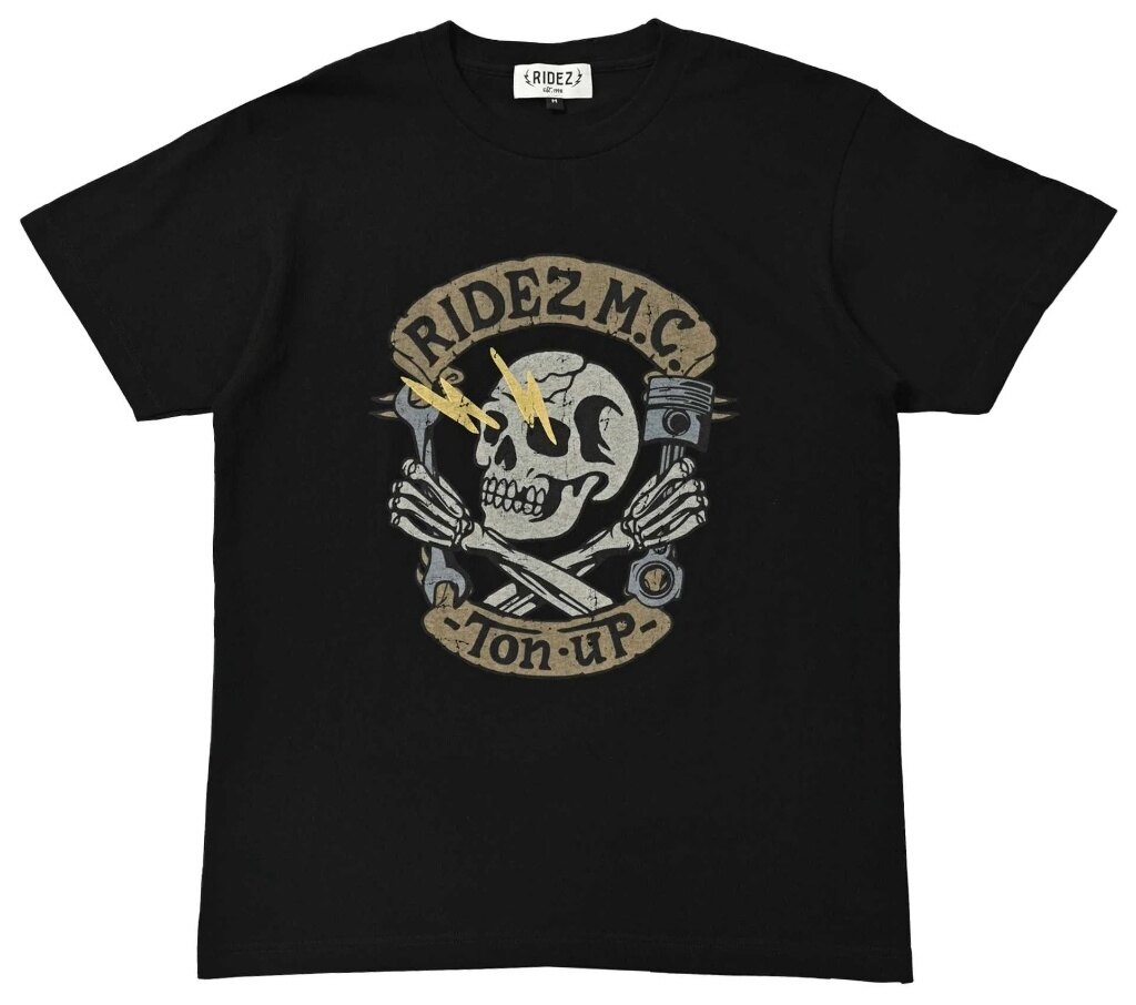 ■商品概要カラー：BLACK■詳細説明■RIDEZNo.1TEEバイクシーンにもタウンユースにも映える一枚。デザイナーが新たに書き下ろした、バイクへの熱い想いを形にしたデザインです。クラシックなバイクのイラストがライダーの力強さを表現してい...