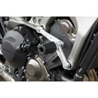 ■商品概要・シルバーアルマイト仕上げ・左右セット・ジュラコン?サイズ：φ43-35×L60・アルミ削り出しベースプレート付属・取り付けボルト類付属■詳細説明フレームワークを知り尽くしたOVERならではのアイデアで、片側二枚のベースプレートは...