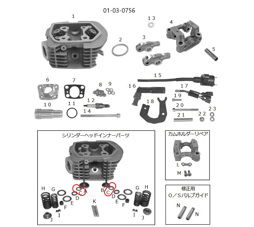 ■商品概要【画像内番号】C入数：2個対象商品品番：01-03-0756/01-05-0314/01-05-0315/01-06-5218■注意点※該当商品は画像赤枠内です。※メーカー都合により商品の仕様変更がある場合がございます。ご了承くだ...