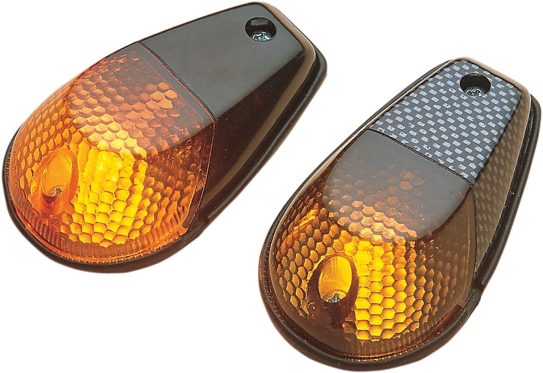 ■商品概要バルブカラー：アンバーカラー：カーボン寸法：3.5”x 2.25”機能：シングルレンズ：アンバーライト：○U.S.A.製：-バルブ数：1パッケージング：ペア専用設計：-スタイル：フラッシュマウント、ハンドルbarエンドマーカーライ...