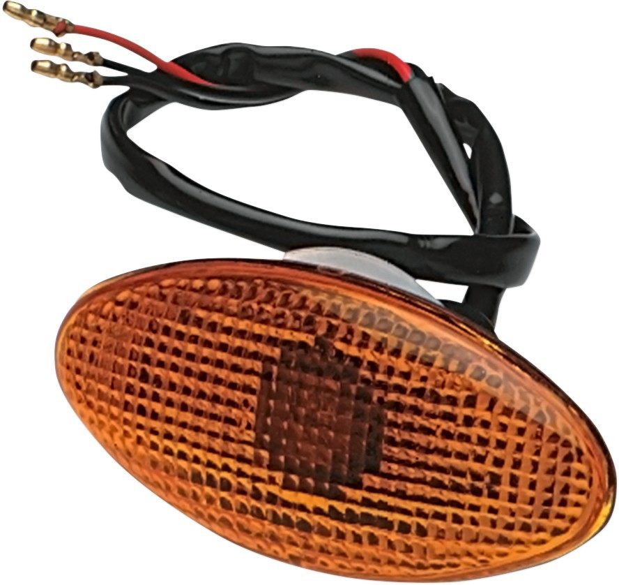 ■商品概要バルブカラー：アンバー寸法：4.2”x 1.9”機能：シングルレンズ：アンバーライト：○U.S.A.製：-形状：オバール専用設計：-スタイル：フラット、フラッシュマウント、シングルフィラメントタイプ：マーカーライトBULB COL...