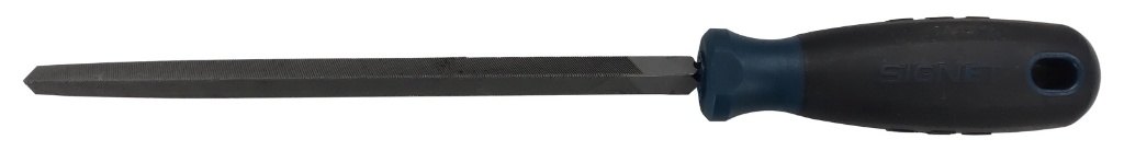 ■商品概要●全長(mm)：315●刃長(mm)：200●刃幅(mm)：9-12●刃厚(mm)：9-12●目の粗さ：中目●目の形状：複目●形状：三角●本体材質：スチール●ハンドル材質：PP/TPR●重量(g)：180■詳細説明●小さい角をもつ...