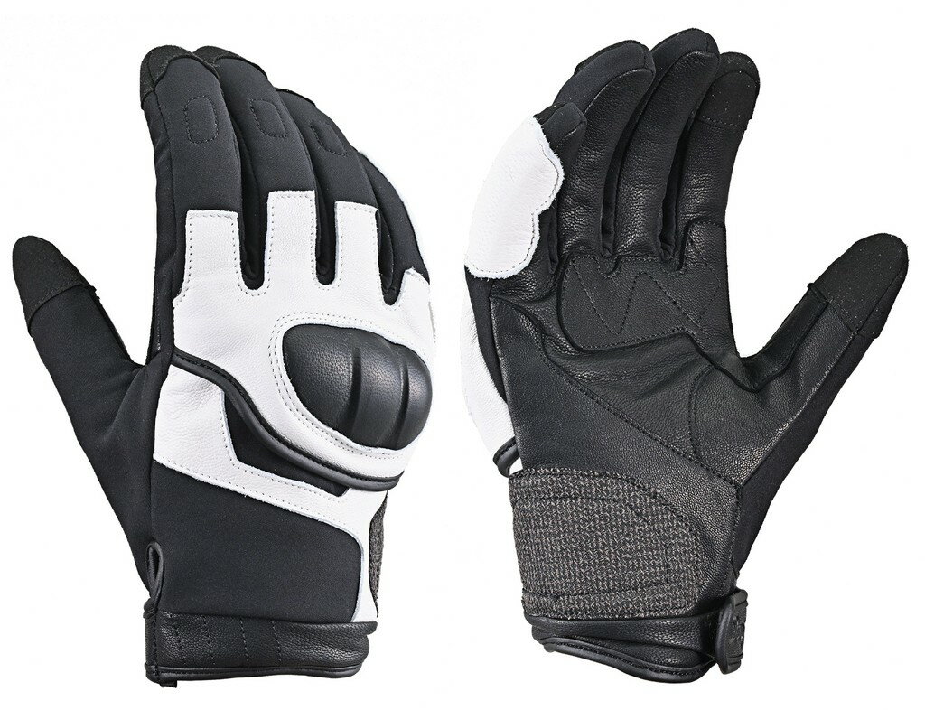 ■商品概要カラー：ブラック／ホワイトシーズン：秋冬防水／防風タッチパネル対応ナックルプロテクター：ハード【素材】・表地：ポリエステル100％、ケブラー?、透湿防水フィルム・中綿：ポリエステル100％・裏地：ポリエステル100％■詳細説明操作...