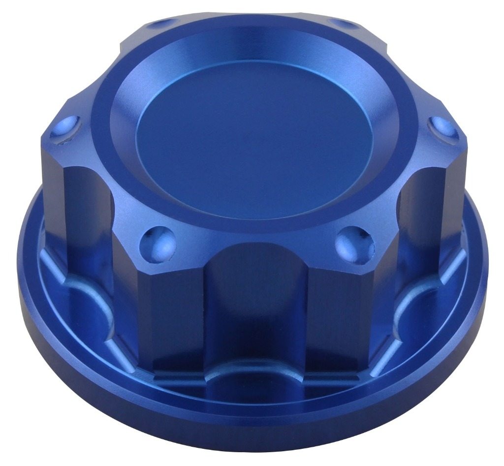 ■商品概要◆アルミ削り出し/アルマイト仕上げ◆内径：M24 P-1.0 深さ：15mm◆最大外径：39mm 高さ：18mm◆MADE IN JAPAN■詳細説明トップブリッジ廻りのドレスアップパーツアルミ削り出しのステムナット取り付けは純正...