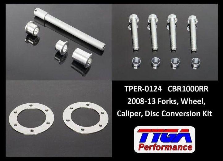 ■詳細説明CBR1000RR 2008-13 Forks，Wheel，Caliper，Disc Conversion KitThis kit consists of the required parts to allow thestanda...