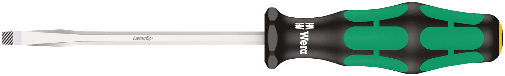 ■商品概要●刃先サイズ4.0●先端サイズ (mm)：0.8×4.0●軸長 (mm)：90●WERA品番：05007671001■詳細説明●六角軸マイナスドライバー。●人間工学に基づいたマルチコンポーネントクラフトフォームハンドルは手にかかる...