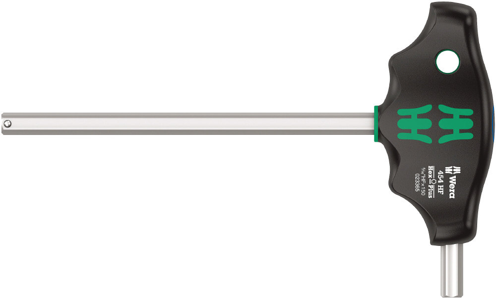 ■商品概要●六角サイズ (inch)：5/16●軸長 (mm)：150●WERA品番：05023365001■詳細説明●T型ハンドルドライバー：理想的なハンドル形状により、締め付けおよび緩みの高トルクを伝達できる。●人間工学に基づいたハンド...