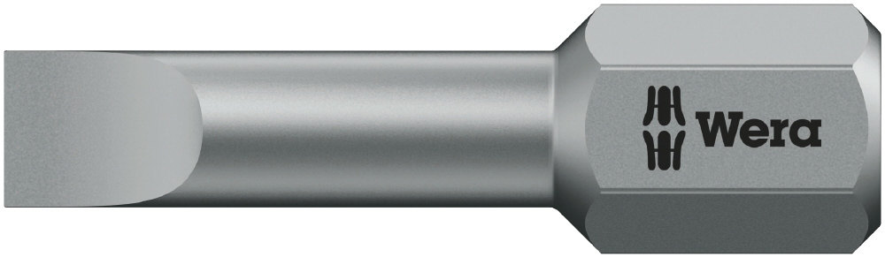 ■商品概要●差込6.35mm●サイズ (mm)：0.5×4.0●全長 (mm)：25●軸径 (mm)：4.0●六角差込角 (inch)：1/4●マイナスネジ用■詳細説明●トーションによる衝撃対応する形状のマイナスねじ用ビット。●丈夫で耐久性...