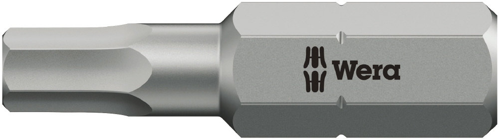 ■商品概要●六角サイズ (mm)：2.0●全長 (mm)：25●WERA品番：05056305001■詳細説明●汎用性の高い六角穴付きねじ用のタフなWeraビットです。●Hex-Plusは、ネジ頭の接触面が大きくなります。●ノッチ効果を最小...